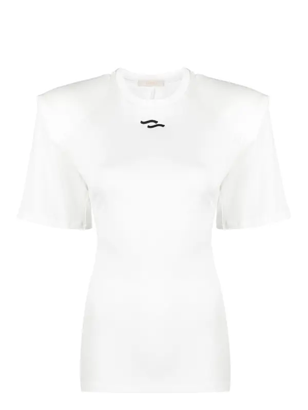 SSHEENA Logo-embroidered T-shirt - White