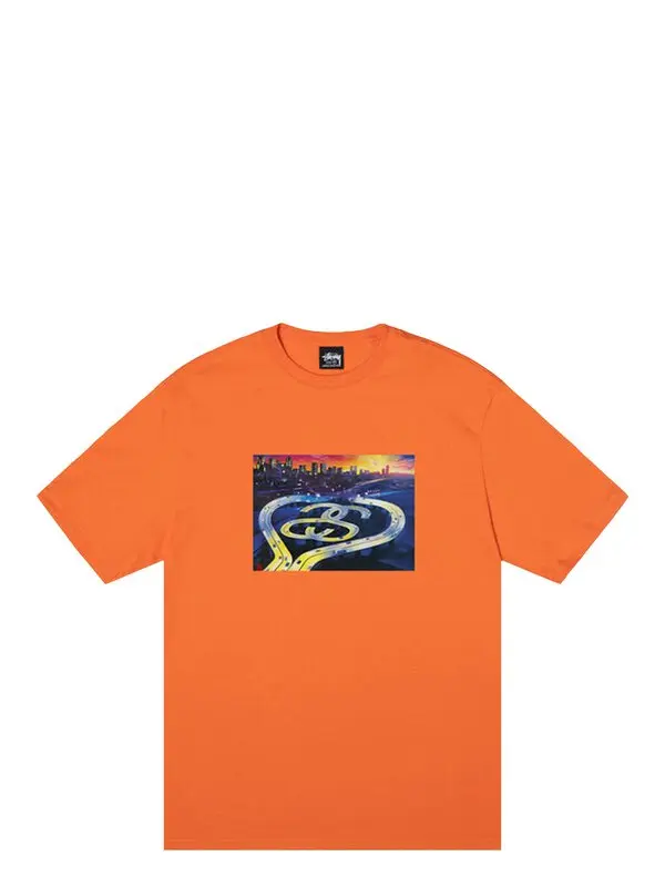 StÜssy Ss Highway Tee 'coral - Orange
