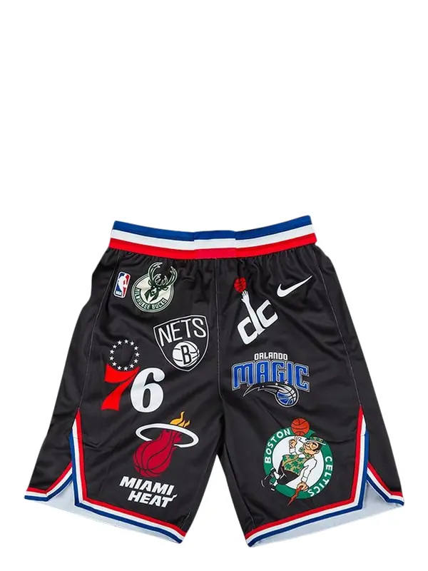 Supreme X Nike X Nba Teams Authentic Shorts - Black