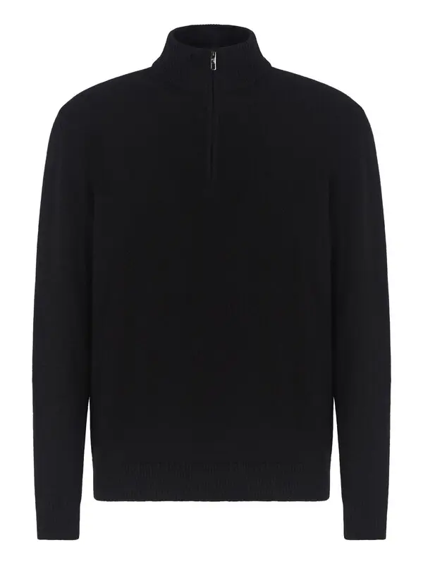 Giorgio Armani Cashmere Mock-neck Jumper - Black