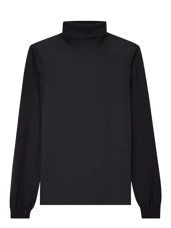 Giorgio Armani Cashmere Mock-neck Jumper - Black