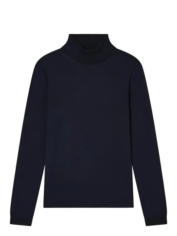 Giorgio Armani Cashmere Mock-neck Jumper - Blue
