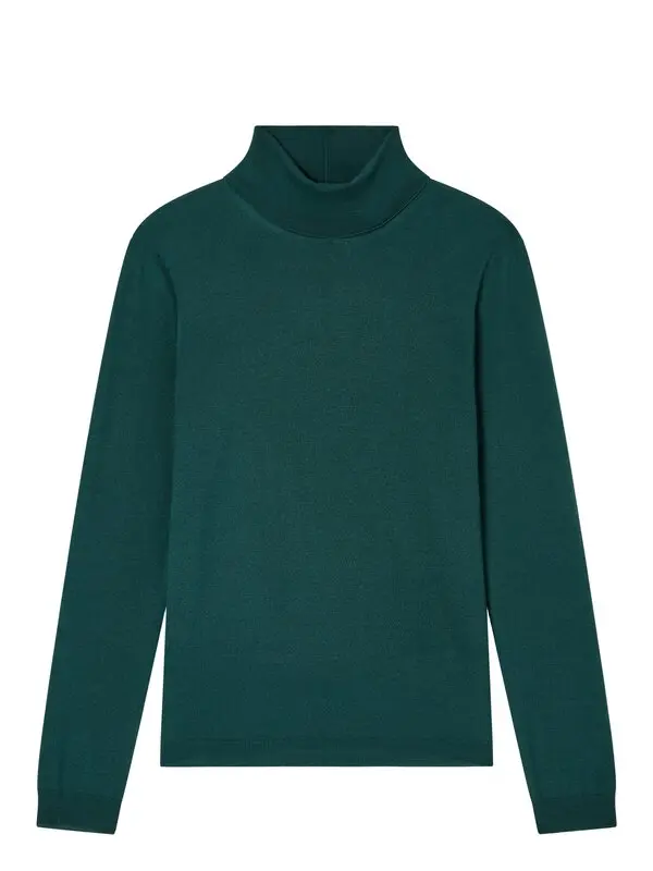 Giorgio Armani Cashmere Mock-neck Jumper - Green