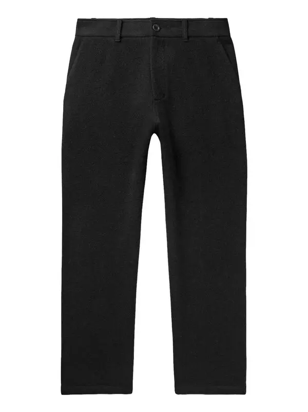 THE ELDER STATESMAN Straight-leg Cashmere Trousers - Black