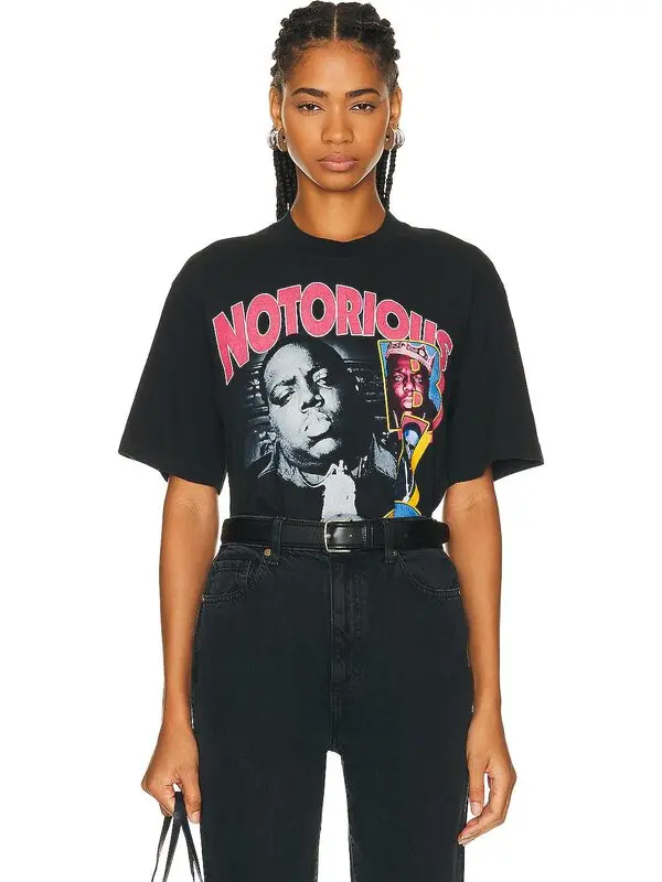 SIXTHREESEVEN Notorious B.i.g. T-shirt - Black