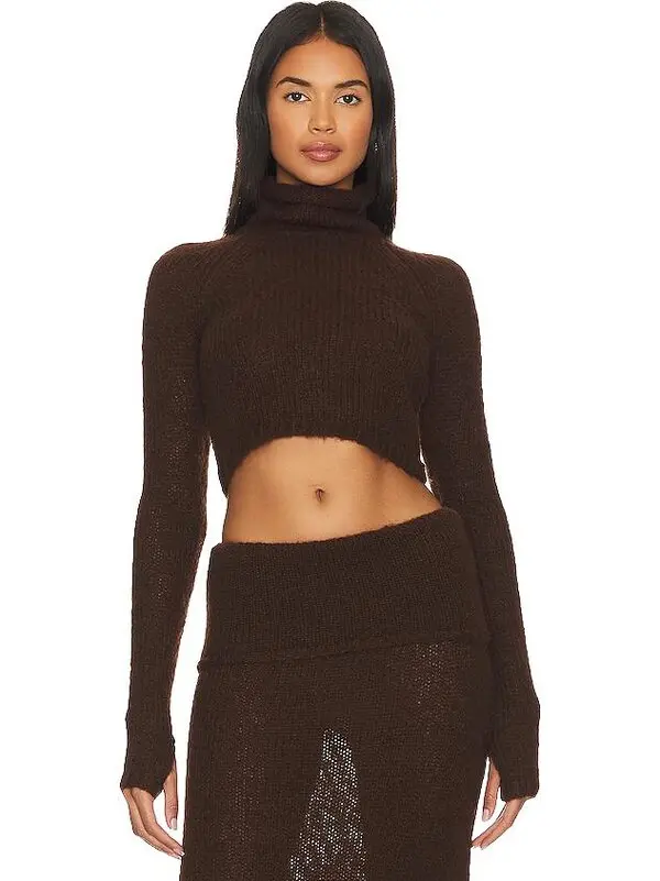 Nbd Reece Turtleneck Pullover - Cocoa