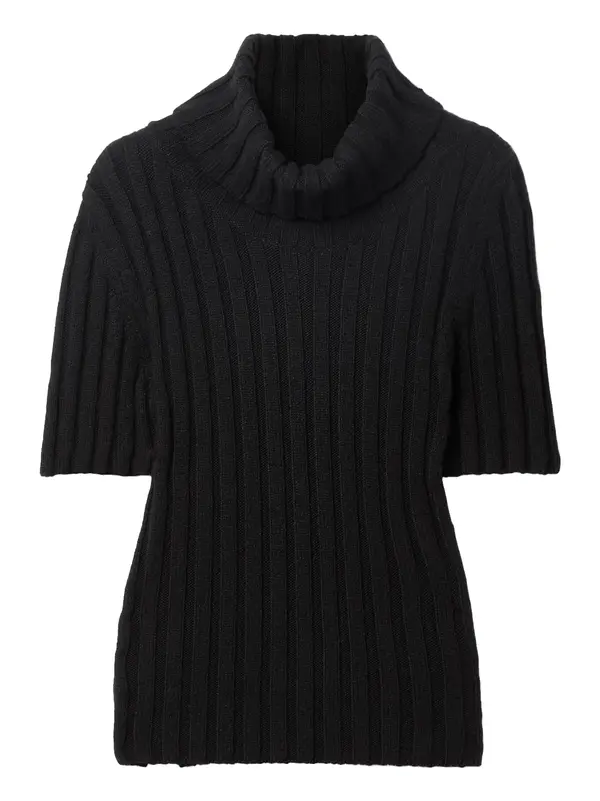 THE ROW Depinal Ribbed Sweater - Black