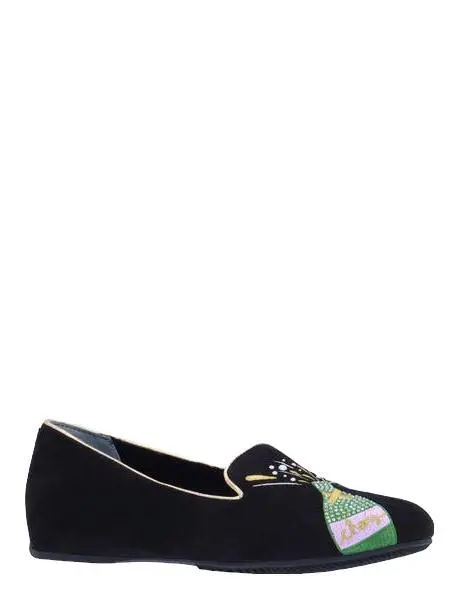 J. Reneé Embroidered Loafer - Black