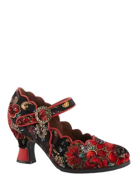 SPRING STEP SHOES Adodora Pump - Red Multi
