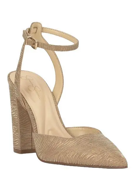 Jessica Simpson Nazela Pointed Toe Pump - Bronze Gold
