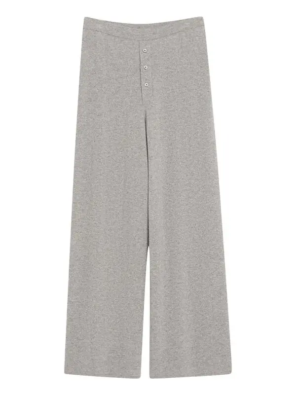 Guest In Residence Everywear Cashmere Knit Relaxed Pants - Gray