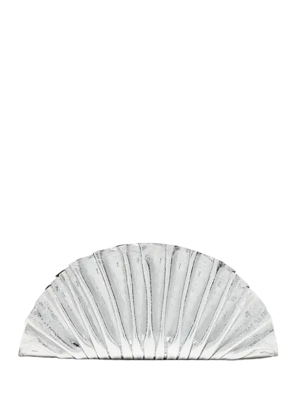 Cult Gaia Nala Mini Shell Clutch Bag - Silver