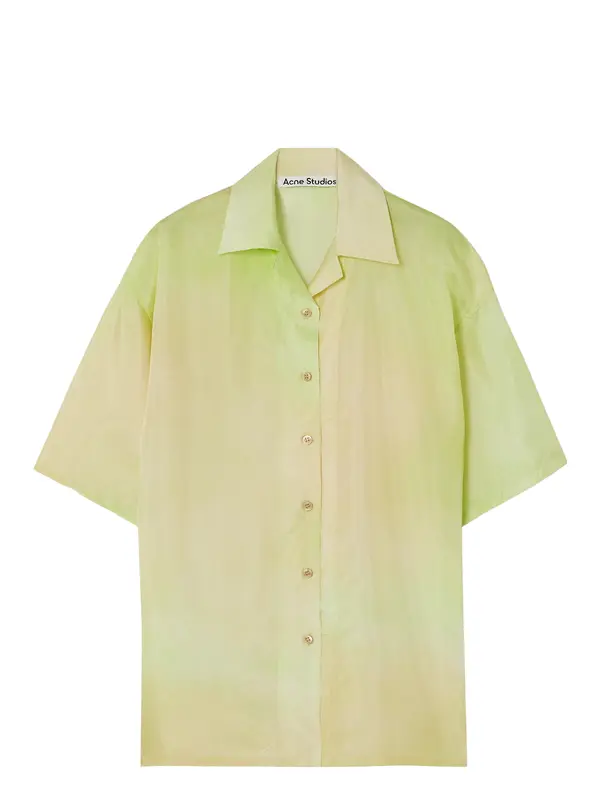 Acne Studios Silk-habotai Shirt - Green