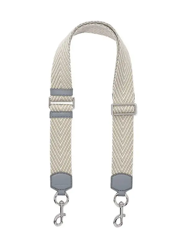Marc Jacobs The Arrow Webbing Strap - Wolf Gray/nickel