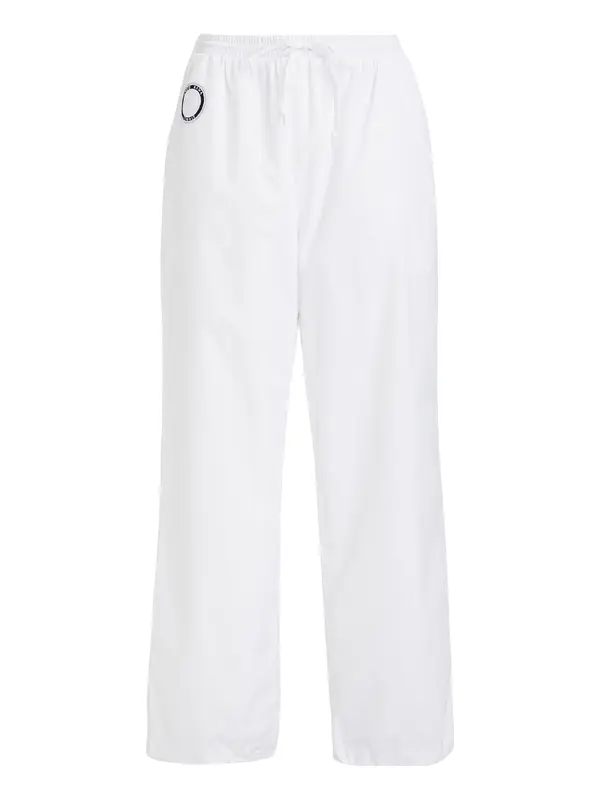 David Koma Logo-appliquéd Track Pants - White