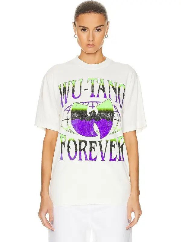 SIXTHREESEVEN Wu Tang Forever Date T-shirt - Creme