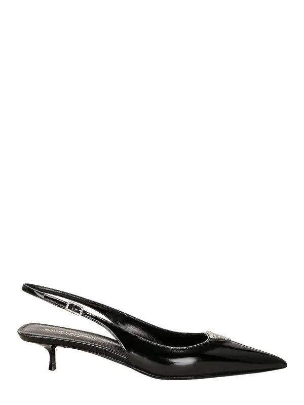 Saint Laurent Cherish Slingback Pumps - Nero