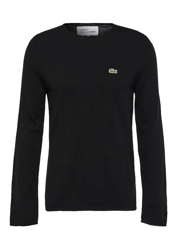 Comme Des Garçons X Lacoste Wool Sweater - Black