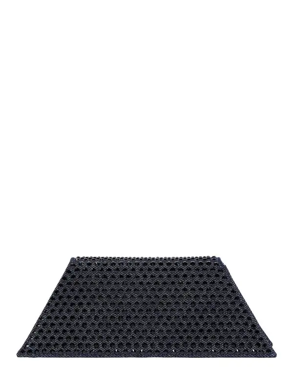 Amina Muaddi Superamini Yigit Clutch - Blue