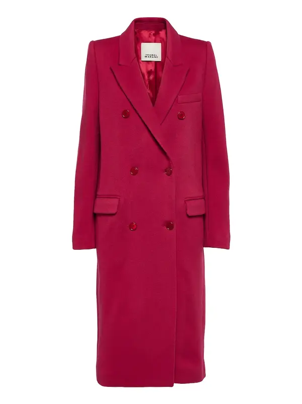 Isabel Marant Enarryli Wool And Cashmere Coat - Red