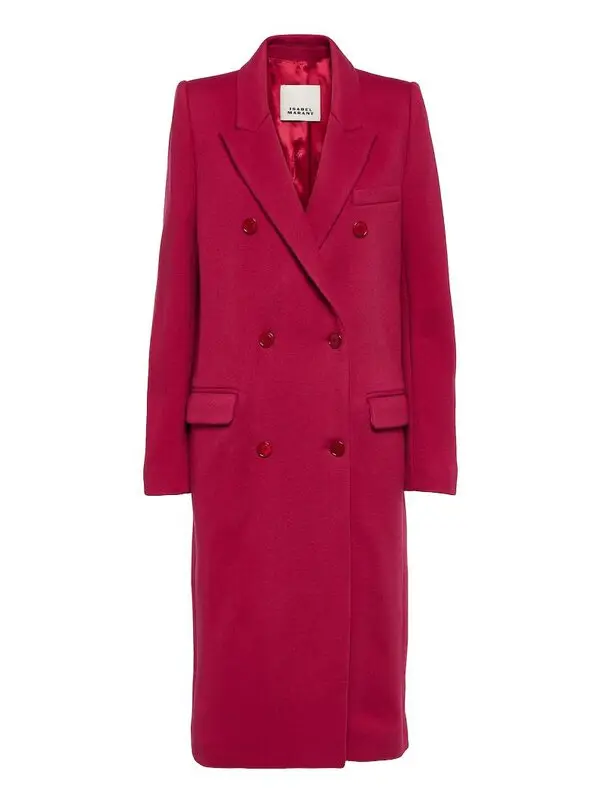 Isabel Marant Étoile Enarryli Wool And Cashmere Coat - Red