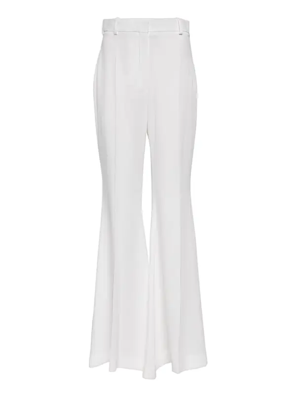 Nina Ricci High-rise Flared Trousers - Neutrals