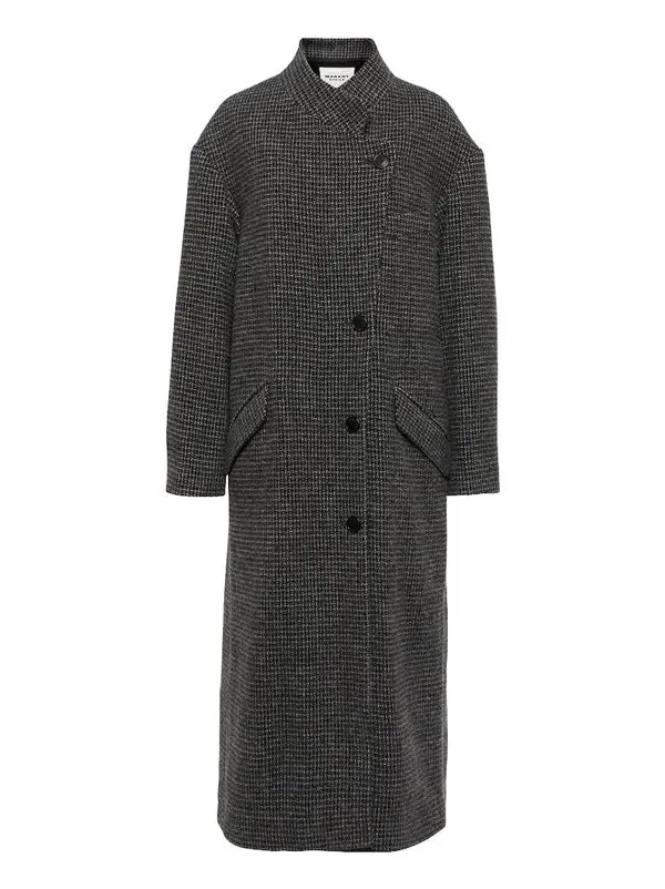 MARANT ETOILE Sabine Wool Coat - Grey