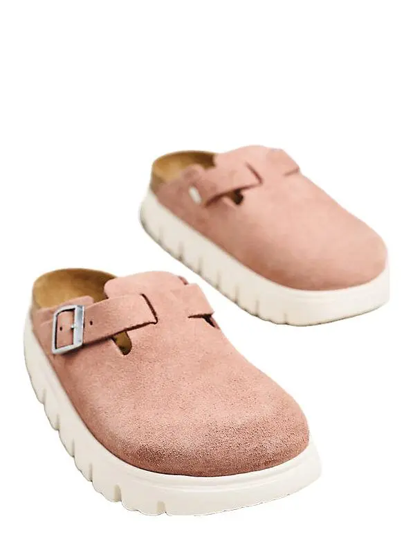 BIRKENSTOCK Boston Chunky Clogs - Pink Clay