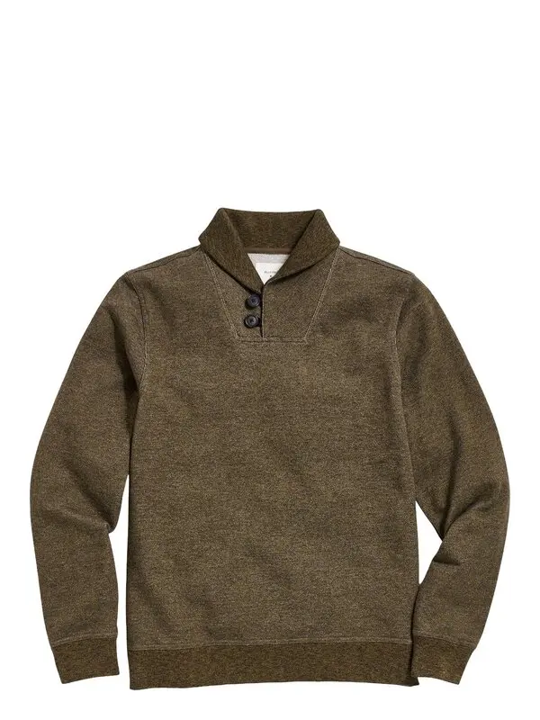 Billy Reid Mouline Shawl Collar Pullover - Olive