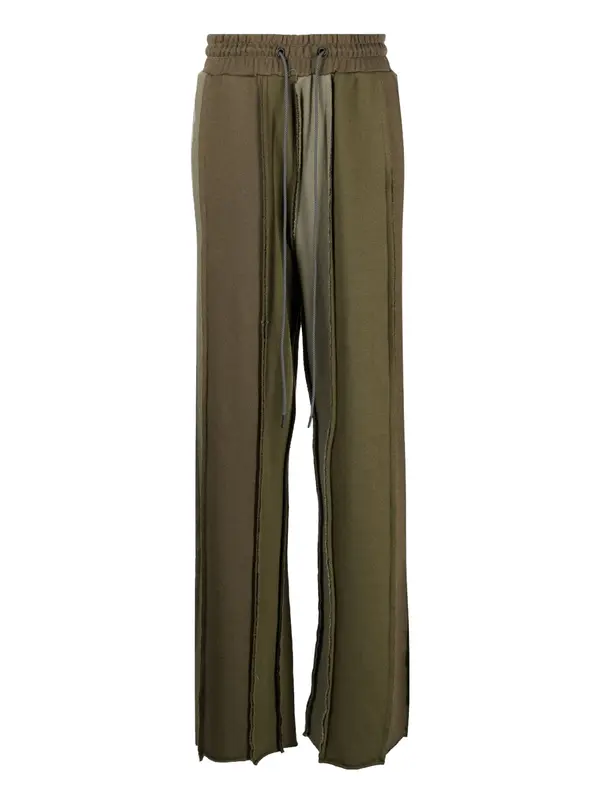 MOSTLY HEARD RARELY SEEN Panelled Cotton Track Pants - Green