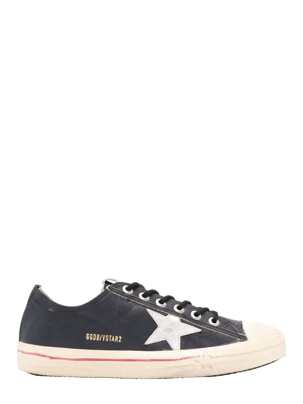 Golden Goose V-star Leather Sneakers - Blue