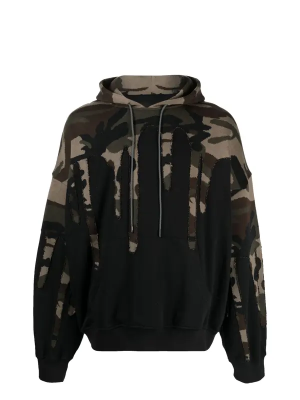 MOSTLY HEARD RARELY SEEN Extreme Drip Camouflage Hoodie - Black