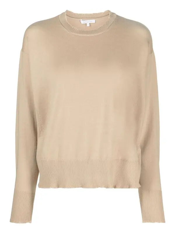 Patrizia Pepe Fine-knit Wool Jumper - Neutrals