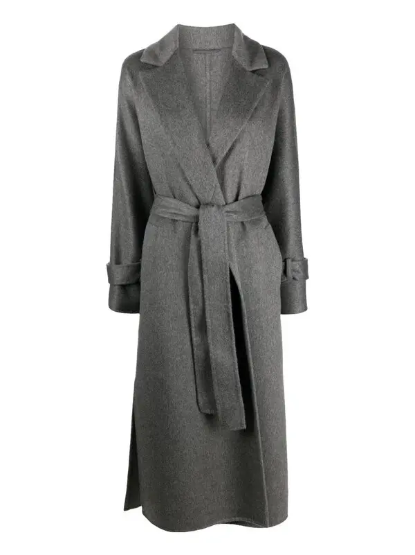 Brunello Cucinelli Cashmere Wrap Coat - Grey