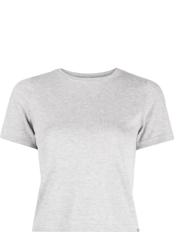EXTREME CASHMERE X Cropped Short-sleeve T-shirt - Grey