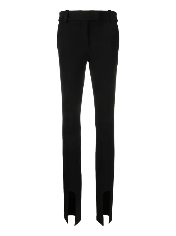 ALESSANDRO VIGILANTE Cut-out Slim-cut Trousers - Black