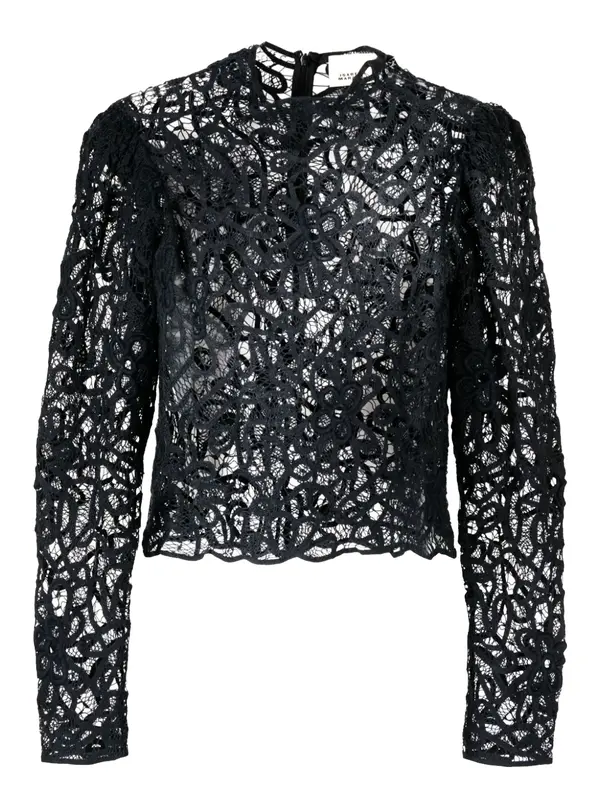 Isabel Marant Neline Lace Top - Black