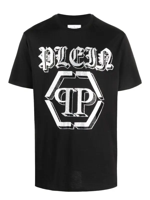 Philipp Plein Ss Chrome Round-neck T-shirt - Black
