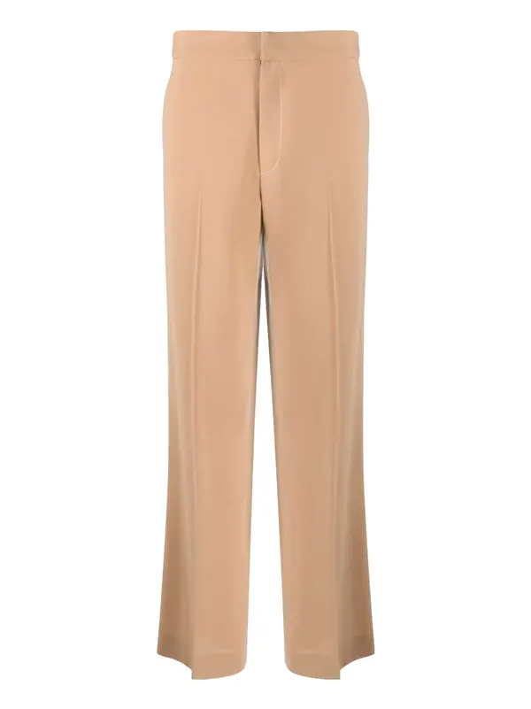 Gauchere Mid-rise Straight-leg Trousers - Neutrals