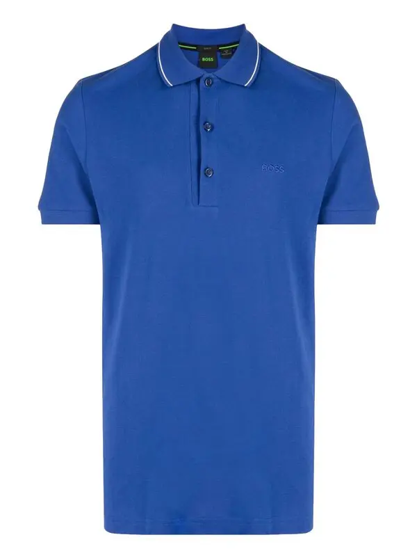 BOSS Paule Cotton Polo Shirt - Blue