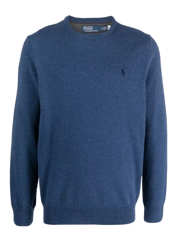 Polo Ralph Lauren Pony-embroidered Wool Jumper - Blue