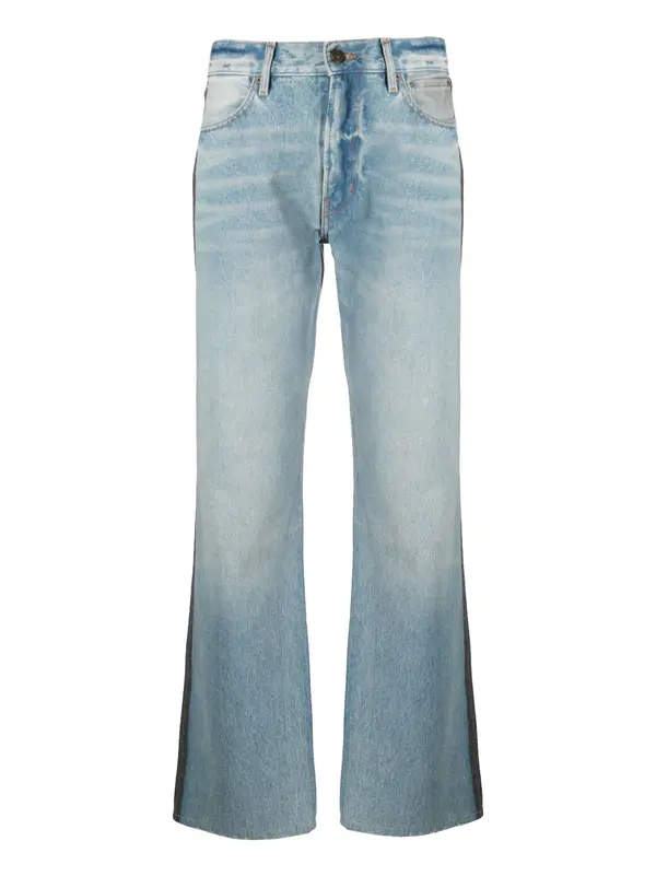 Gauchere Two-tone Straight-leg Jeans - Blue