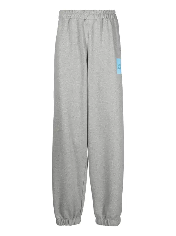 Vetements Logo-print Wide-leg Track Pants - Grey