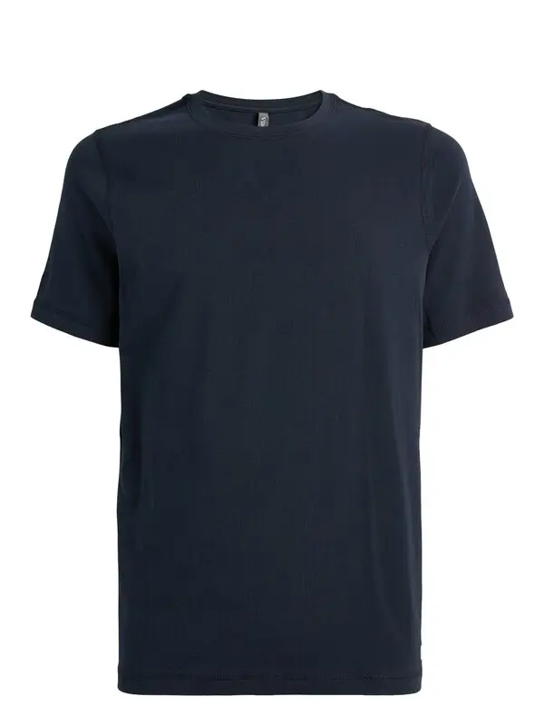 Vuori Cotton-blend Tuvalu T-shirt - Navy