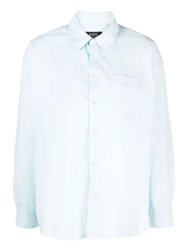 A.p.c. Long-sleeve Shirt - Blue