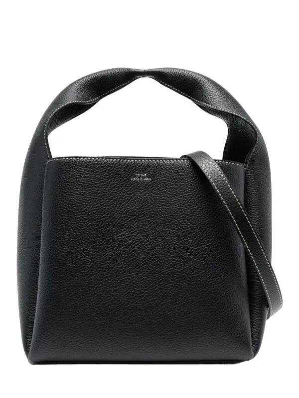 TOTEME Leather Bucket Bag - Black