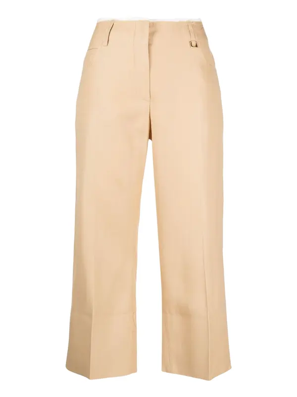Jacquemus Le Pantalon Cropped Trousers - Brown