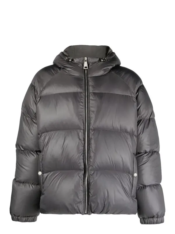 Khrisjoy Logo-embossed Padded Down Jacket - Grey