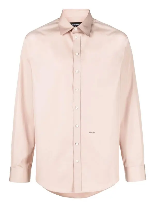 Dsquared2 Logo-print Cotton Shirt - Pink
