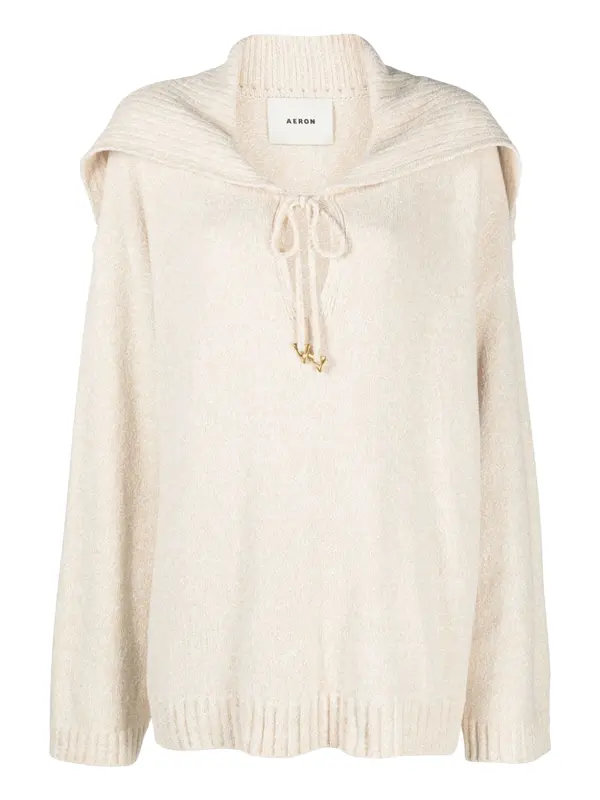AERON Pearl Cape-style Jumper - Neutrals